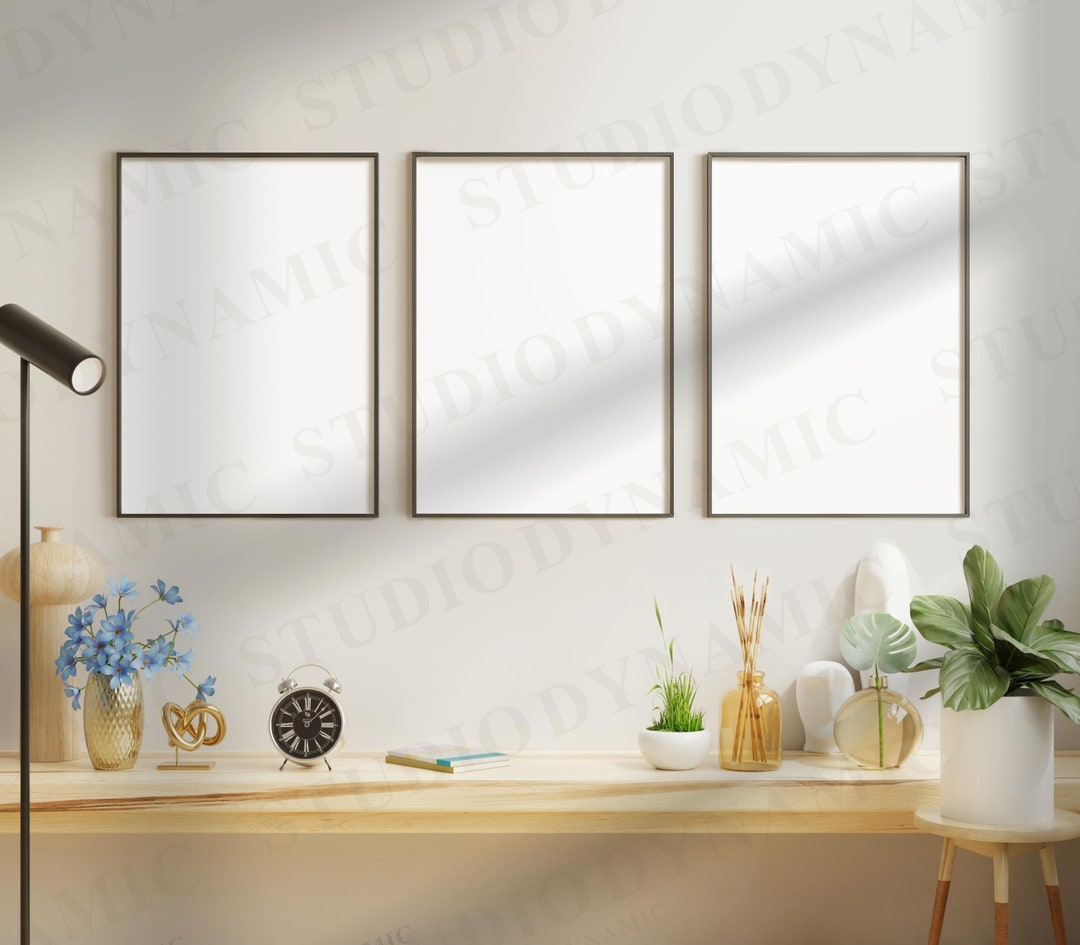 3 Frames Mockup Art Print Mockups Gallery Wall Set Mockup - Etsy