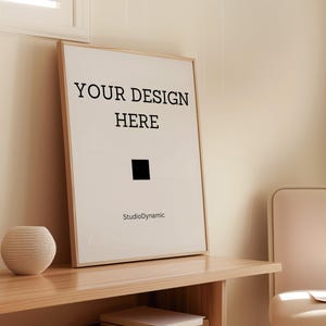 Single Frame Mockup - Poster Mockup - Natural Light Mockup With ...