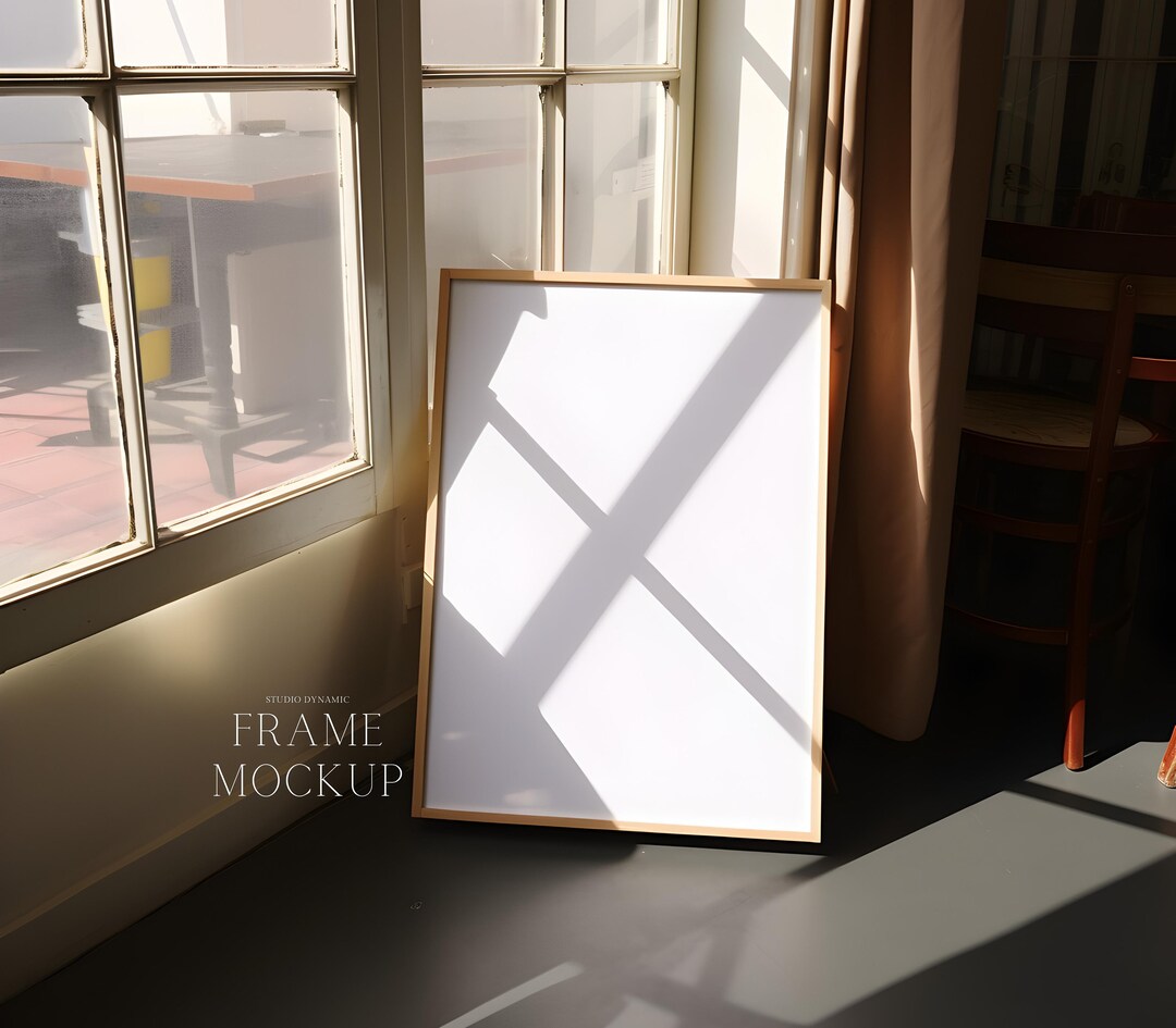 Single Frame on Floor Mockup - Wall Art Mockup - Poster Mockup - PSD ...