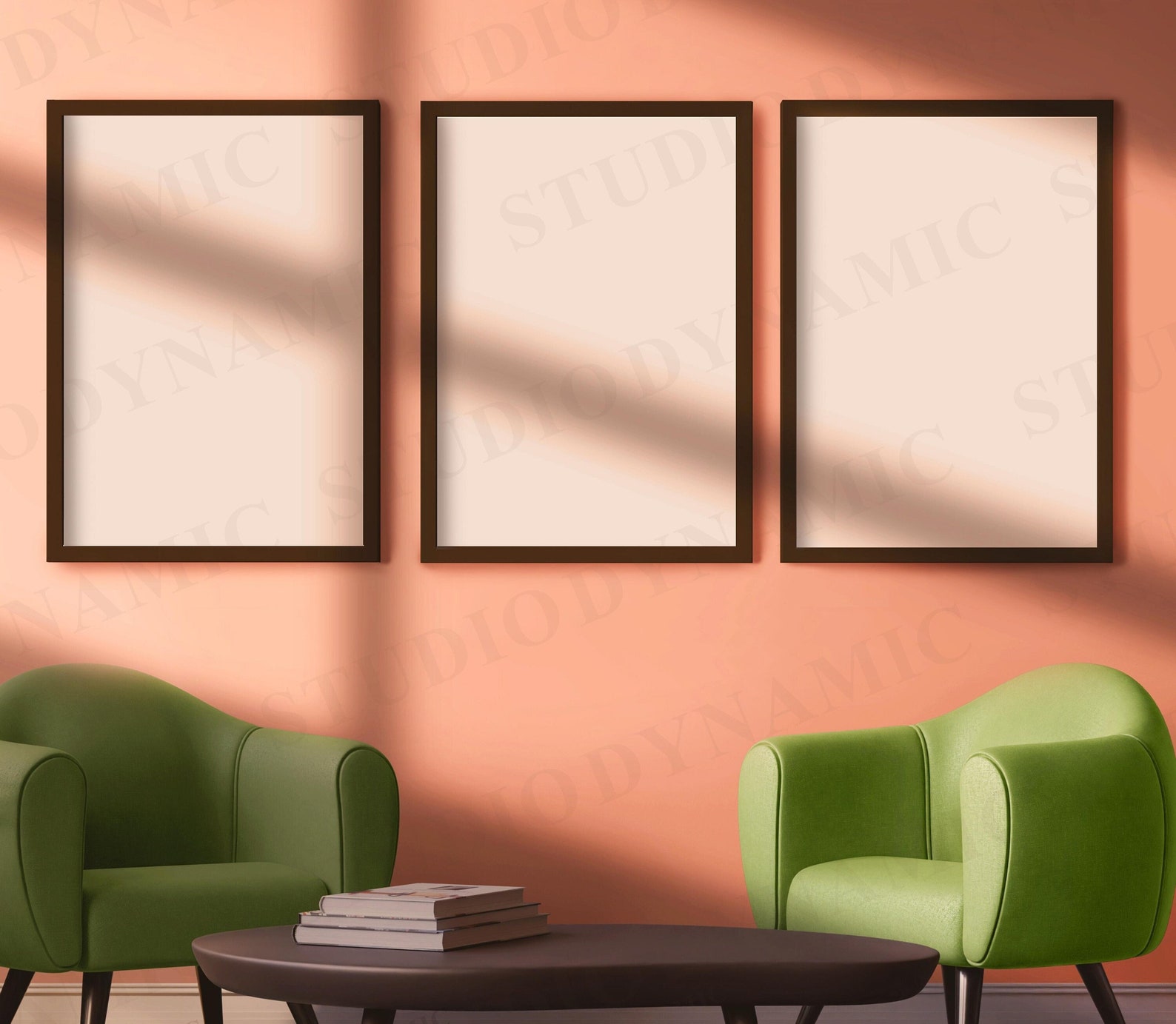 3 Frames Gallery Set Mock Up Drop Shadow Printable Wall Art - Etsy
