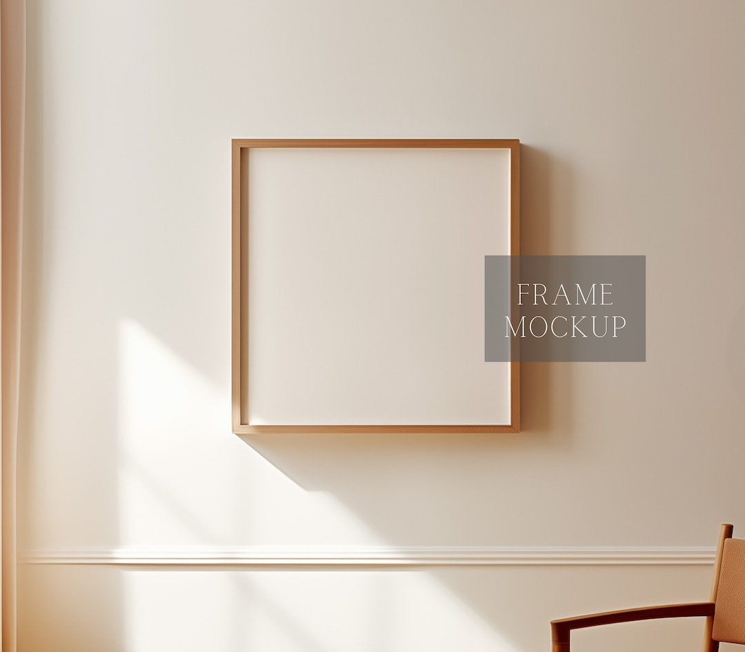 Square Frame Mockup - Minimalist Frame Mockup - 12X12 - PSD - Smart ...