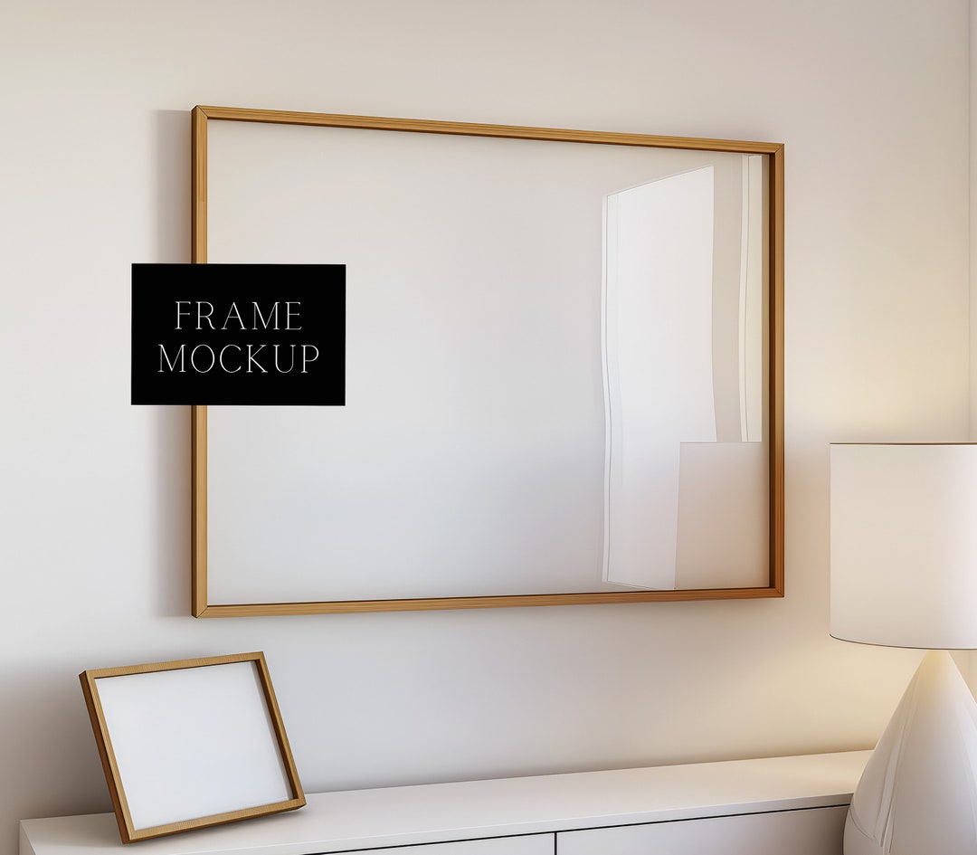 Minimal Horizontal Frame Mockup - Scandi Interior Design Mockup Scene ...