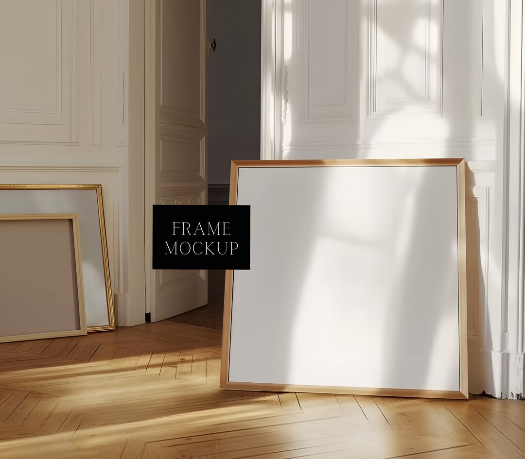 Minimal Square Frame Mockup - Single Square Frame Mockup PSD Template ...