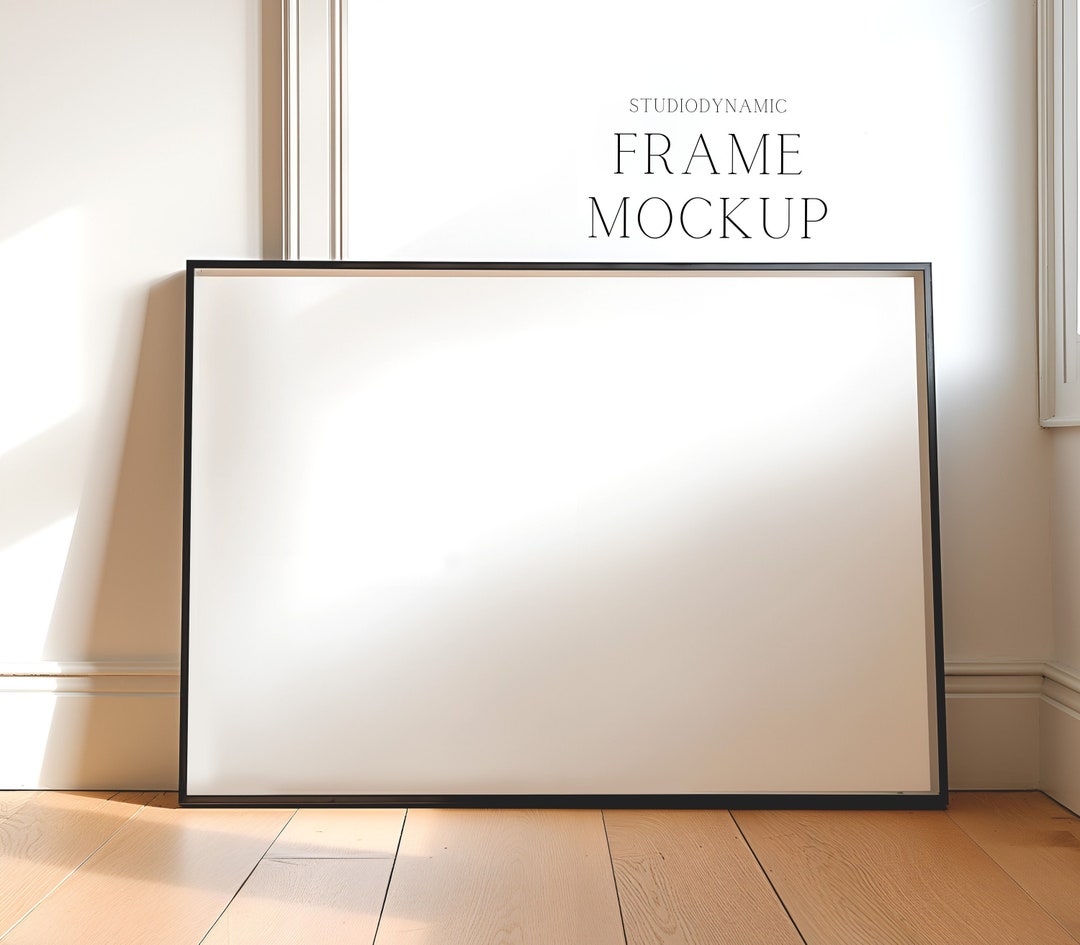 Horizontal Frame Mockup -in Home Minimal Interior - PSD - 36X27 - Smart ...