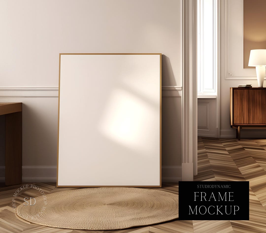 Frame Mockup - Vertical Frame Poster Mockup - PSD - 27X36 - Smart ...