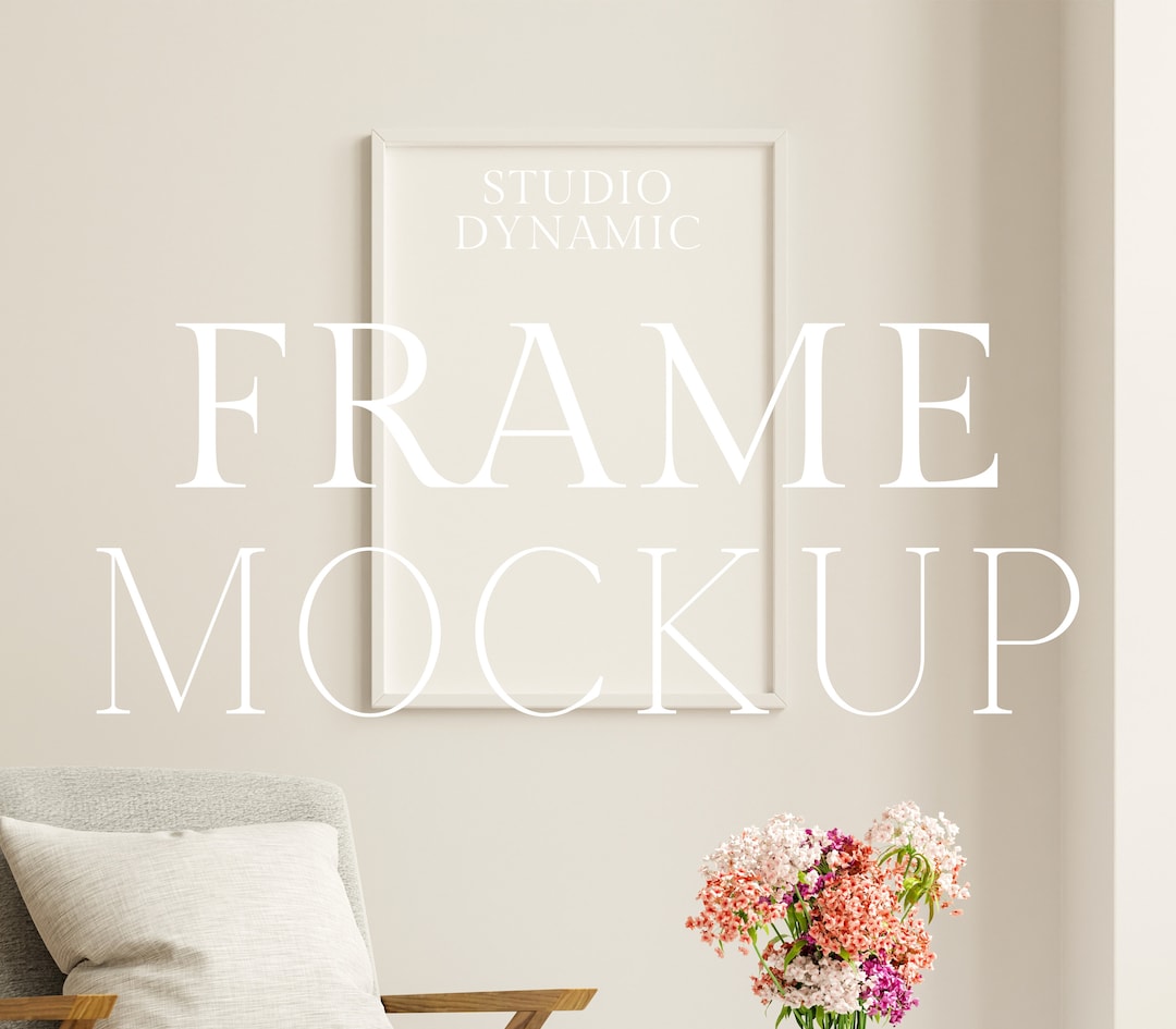 Single Frame Mockup High Quality Wall Simle Mock up Interior Home Decor ...