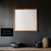 Single Square Frame Mockup - Black Wall Poster Mockup - Wooden Frame ...
