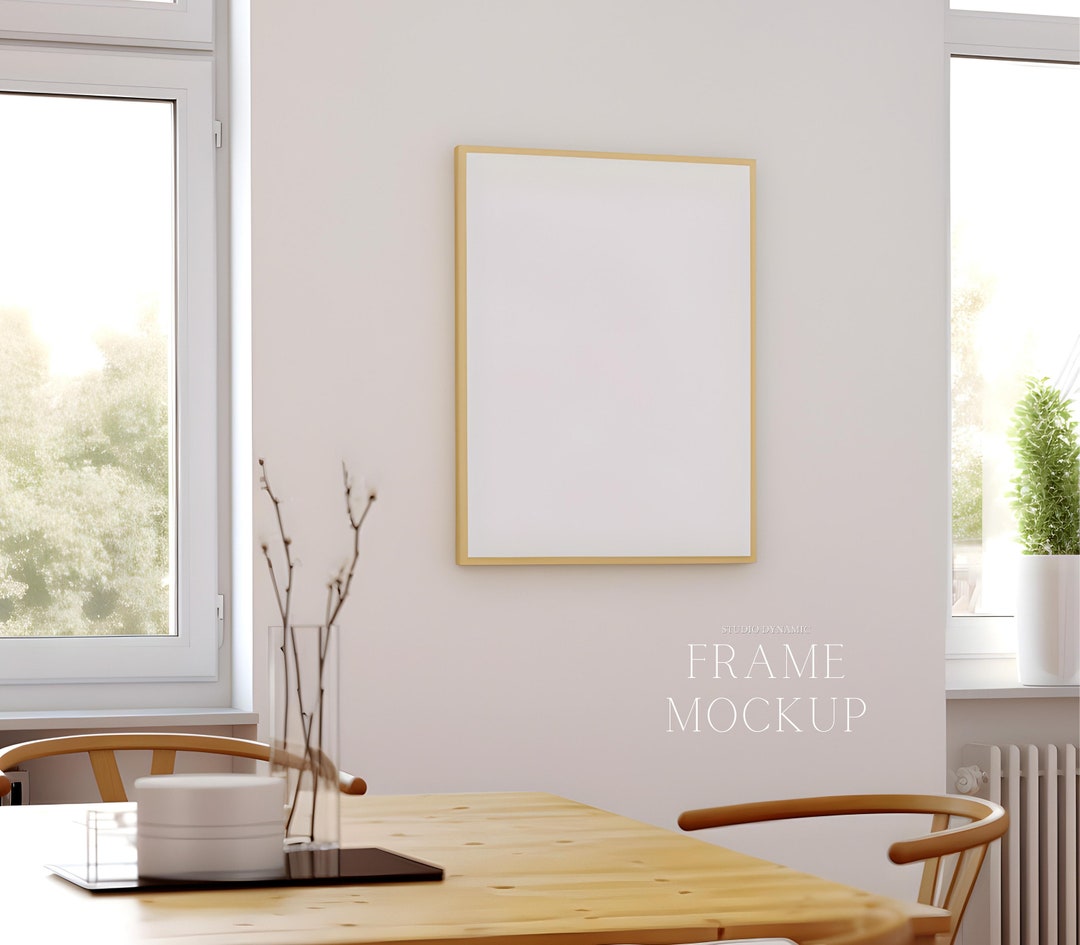 Modern Single Frame Mockup - Home Interior - Print Mockup - PSD - 27X36 ...