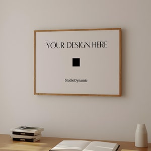 Minimal Horizontal Frame Mockup - Landscape Frame Mockup Frame Poster ...