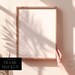 Single Frame Mockup With Person Vertical Wood Frame Poster Print Art ...