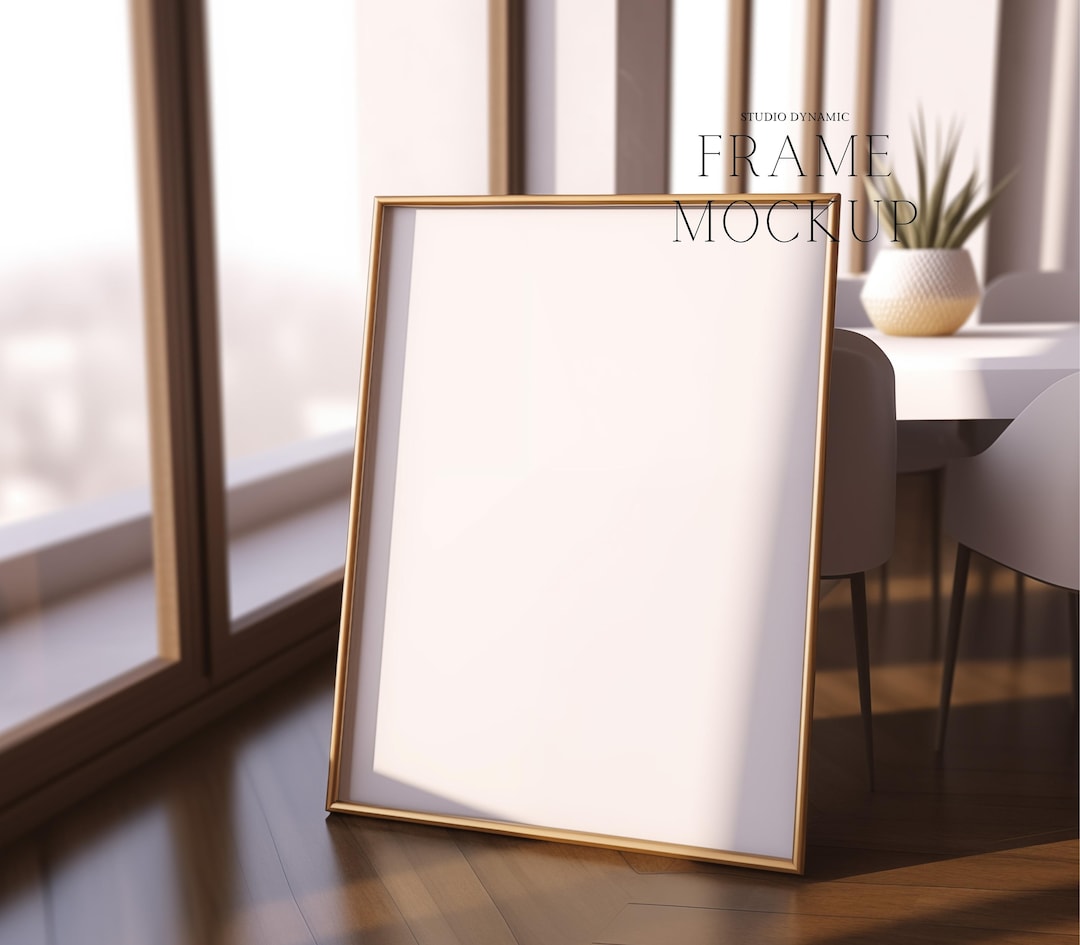 Single Frame Mockup -art Display Poster Mockup - PSD - 27X36 - Smart ...