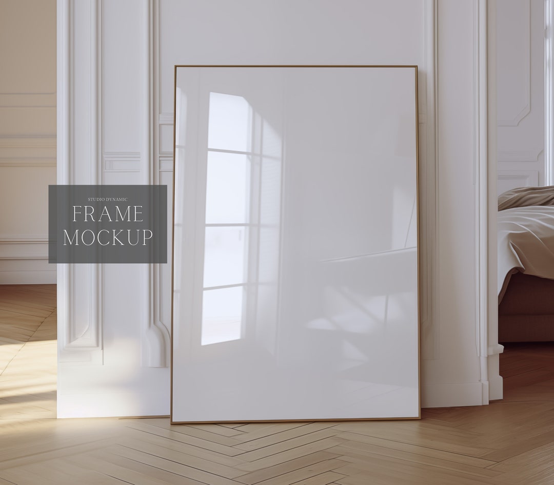 Frame Poster Mockup - Vertical Tall Frame Mockup - ISO - PSD - Smart ...