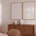 Two Frame Art Print Mockup - Set of Two Wooden Frames Mockup - PSD ...