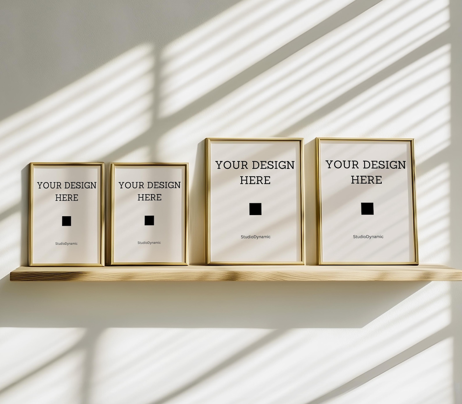 4 Frames Mockup Set - Vertical Art Display Mockup - Picture Frame ...