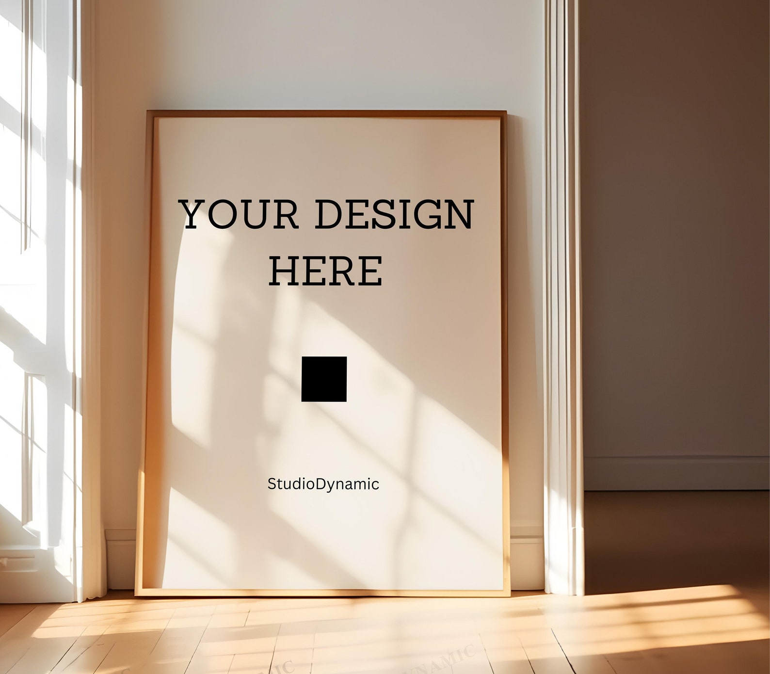 Single Frame Mockup - Natural Light Mockup - Vertical Frame - Wall Art ...