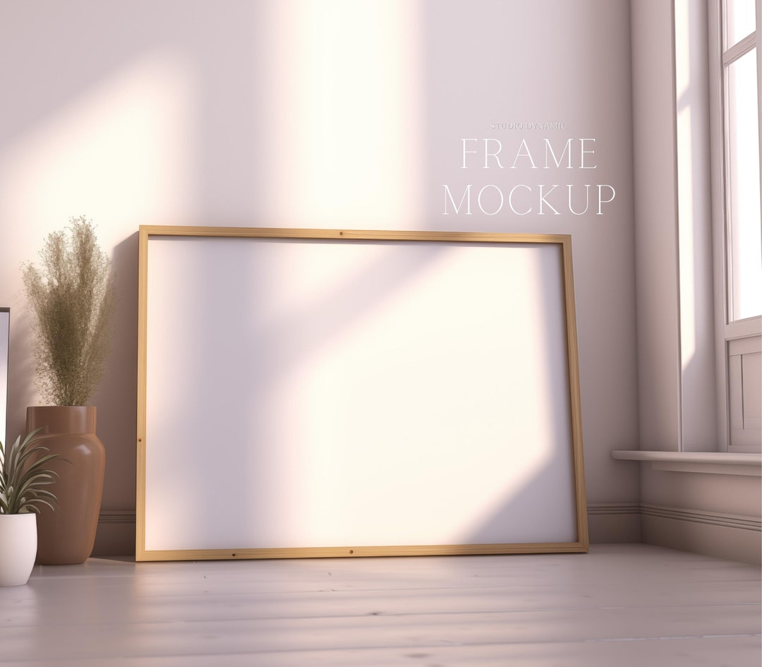 Minimal Horizontal Frame Mockup - Landscape Poster Art Display - PSD ...
