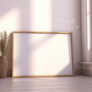 Minimal Horizontal Frame Mockup - Landscape Poster Art Display - PSD ...