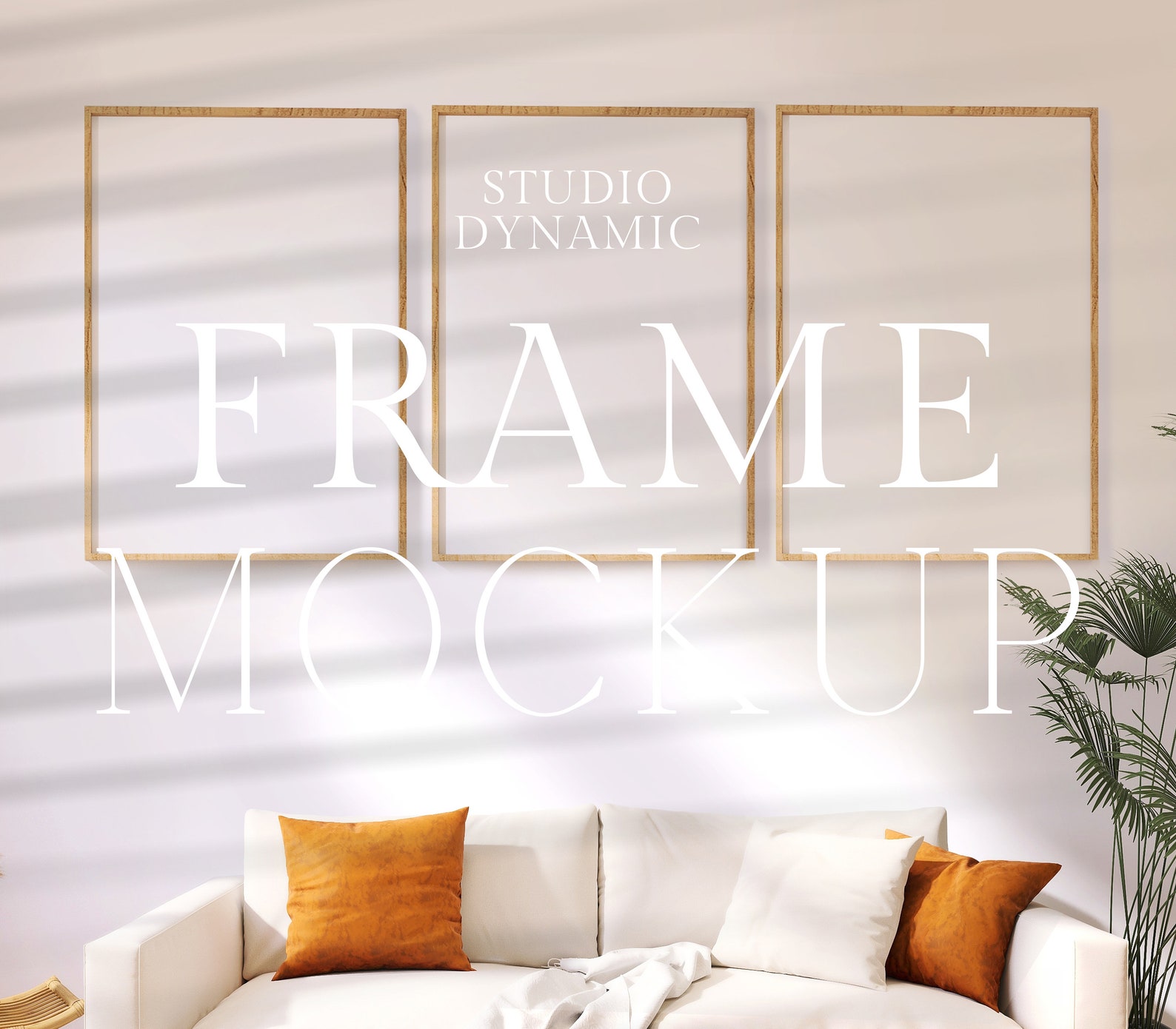 3 Frames Mockup, Art Print Mockups, Gallery Wall Set Mockup, Simple ...