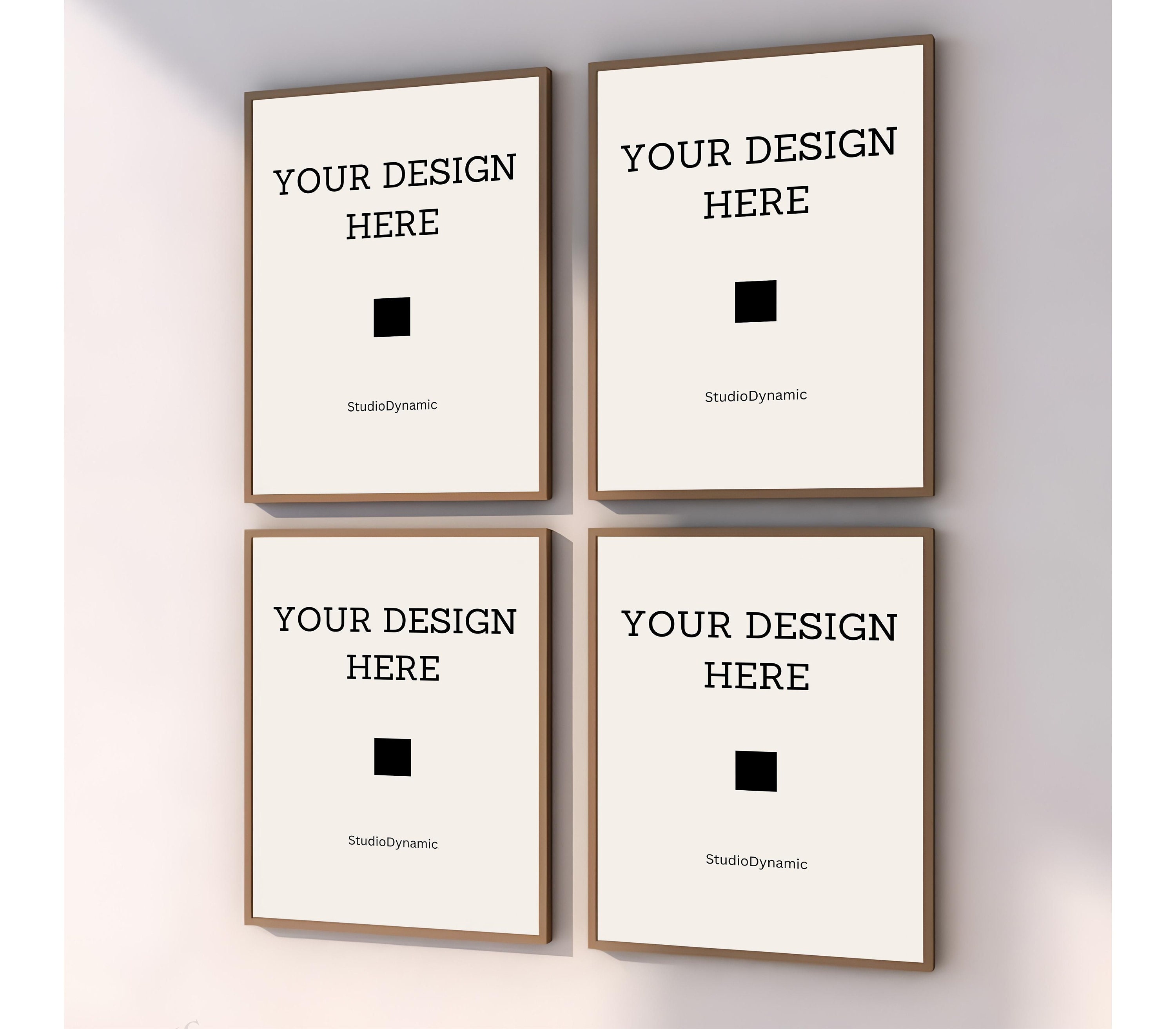 4 Frame Close up Poster Mockup Vertical Four Frame Poster - Etsy
