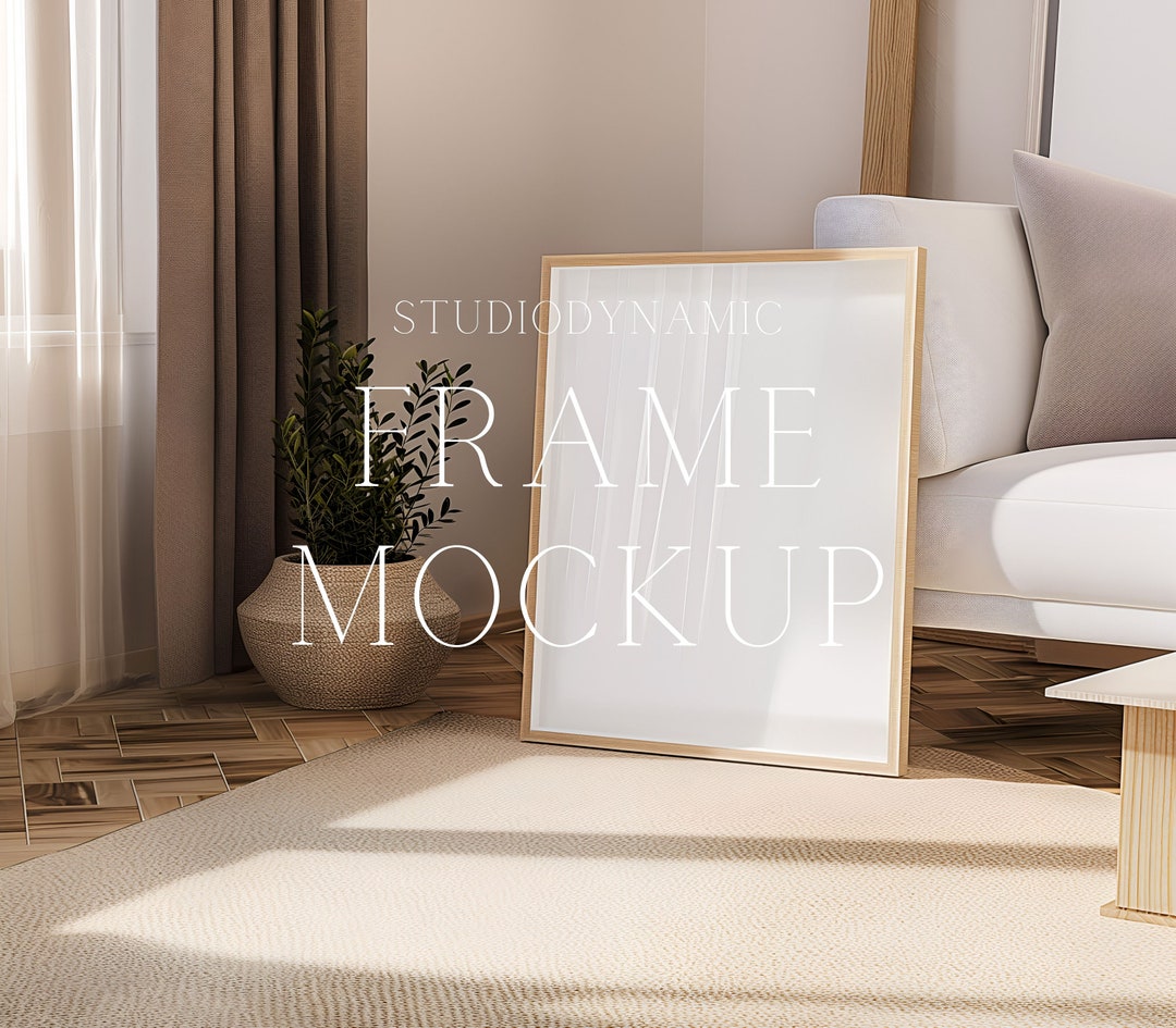 Single Frame Mockup - Vertical Frame - Wall Art Mockup - Poster Mockup ...