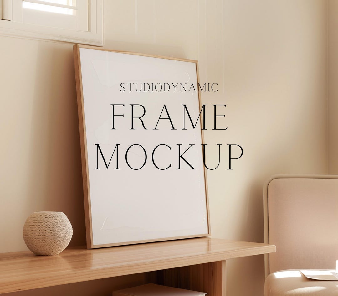 Single Frame Mockup - Poster Mockup - Natural Light Mockup With ...