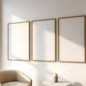 3 Frame Poster Mockup - ISO - PSD - Smart Object Mockup - Etsy