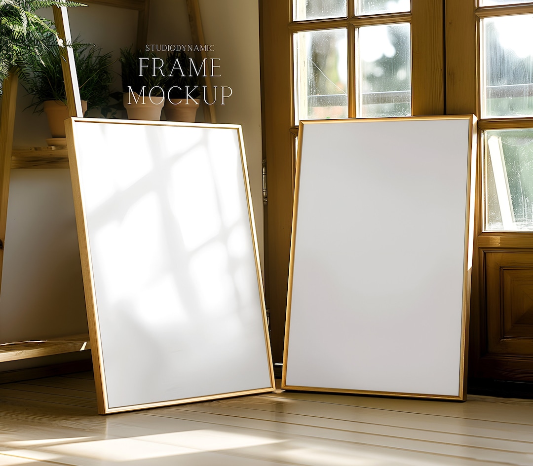 Duo Frame Mockup - Minimal in Home Interior - Digital Print Mockup ...