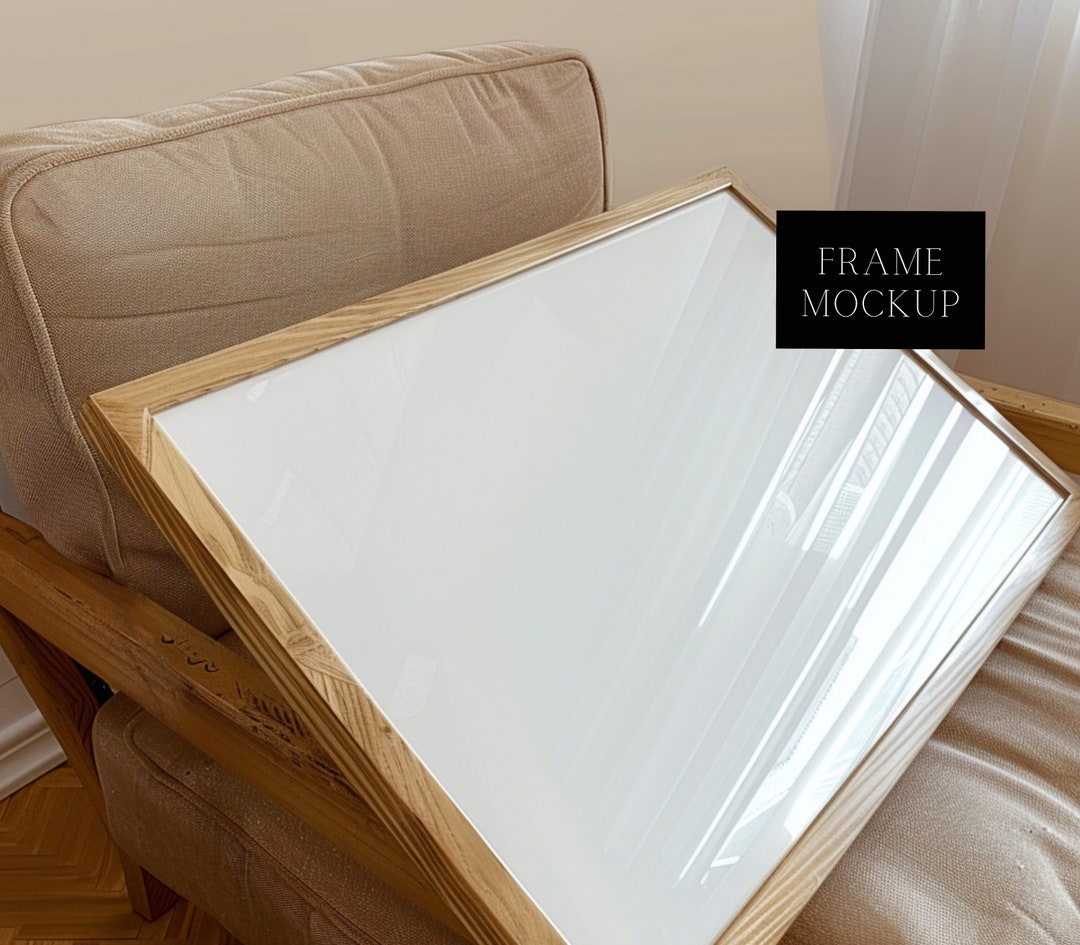 Close up Horizontal Frame Mockup for Photoshop - Window Reflection ...