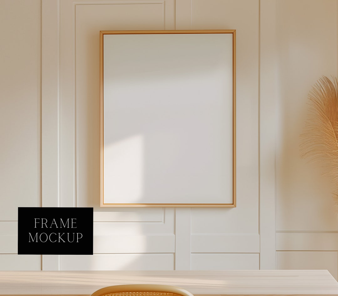 1 Frame Mockup in Home Interior Scene - PSD - ISO - Smart Object - Etsy