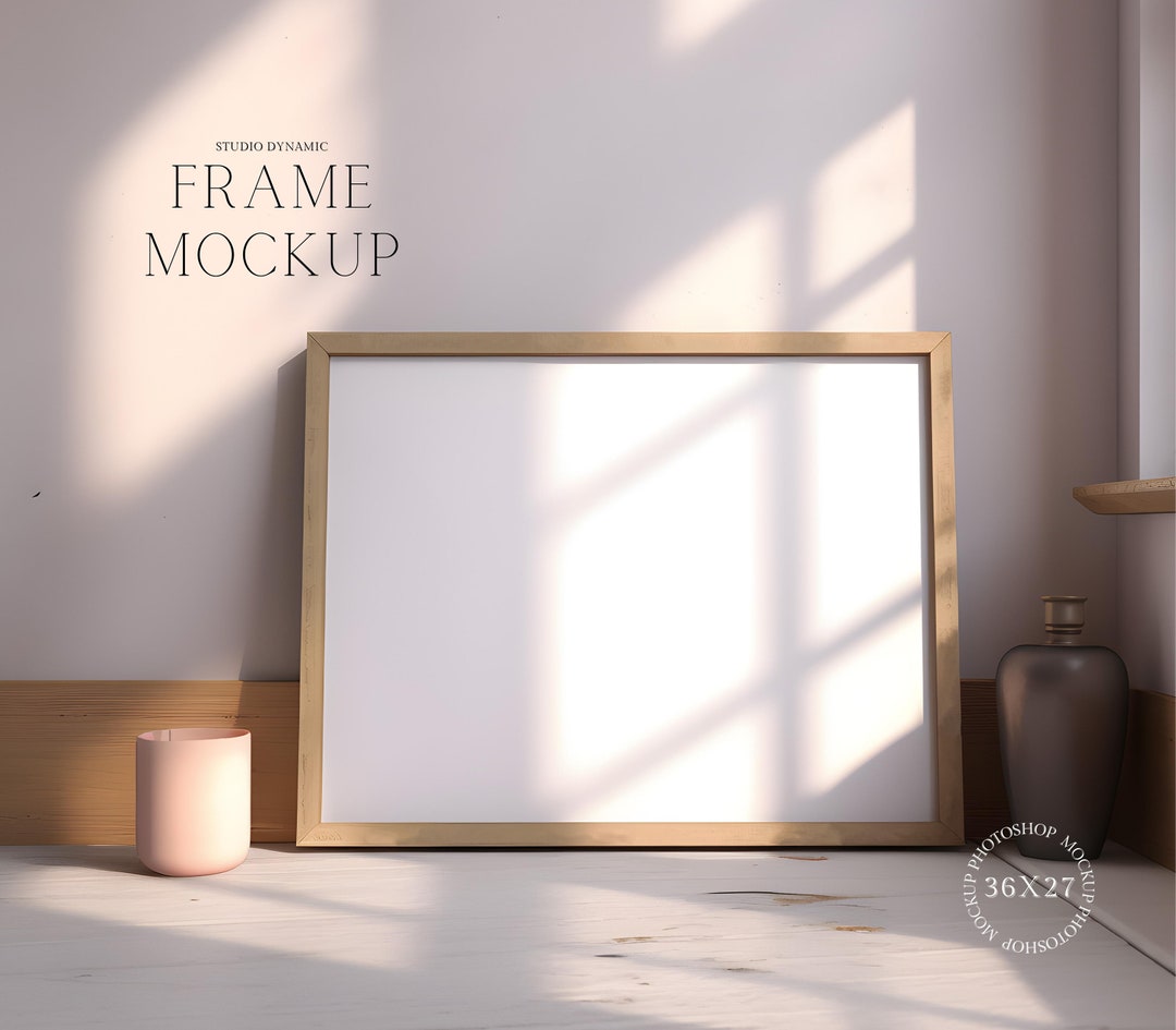 Horizontal Frame Mockup - Minimal Art Display - Landscape Mockup - PSD ...