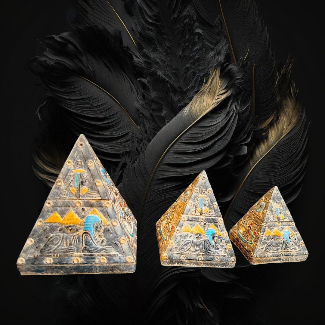 Handmade Giza Pyramid & Sphinx Gypsum Statue, Egyptian Decor - Etsy