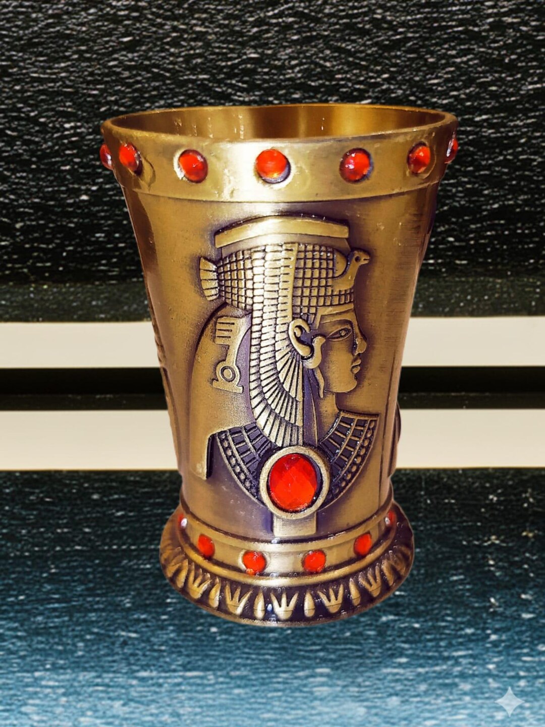 Beautiful Egyptian Symbols Cup, King Tutankhamun Cup Art Set ...