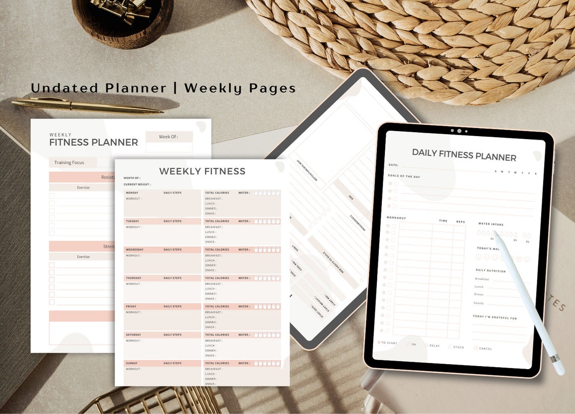 Workout Tracker, Fitness Planner, Workout Log, Weight Loss Tracker ...