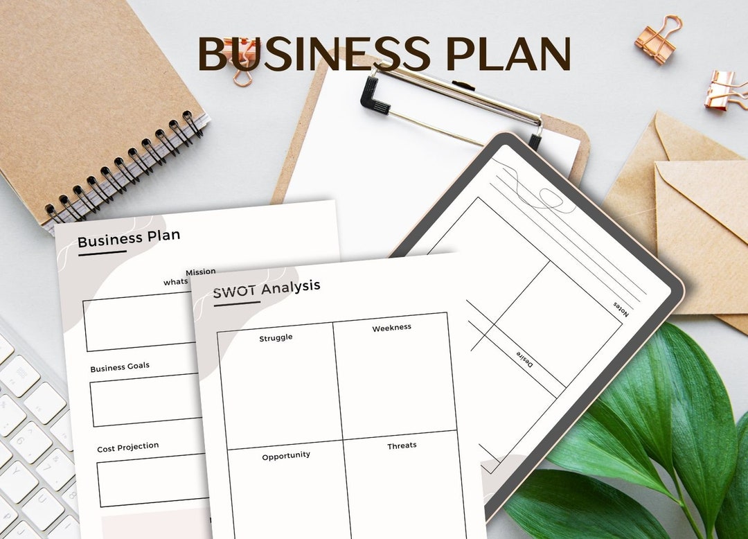 Digital Business Planner, Finance Planner, Business Plan Goal Planner ...