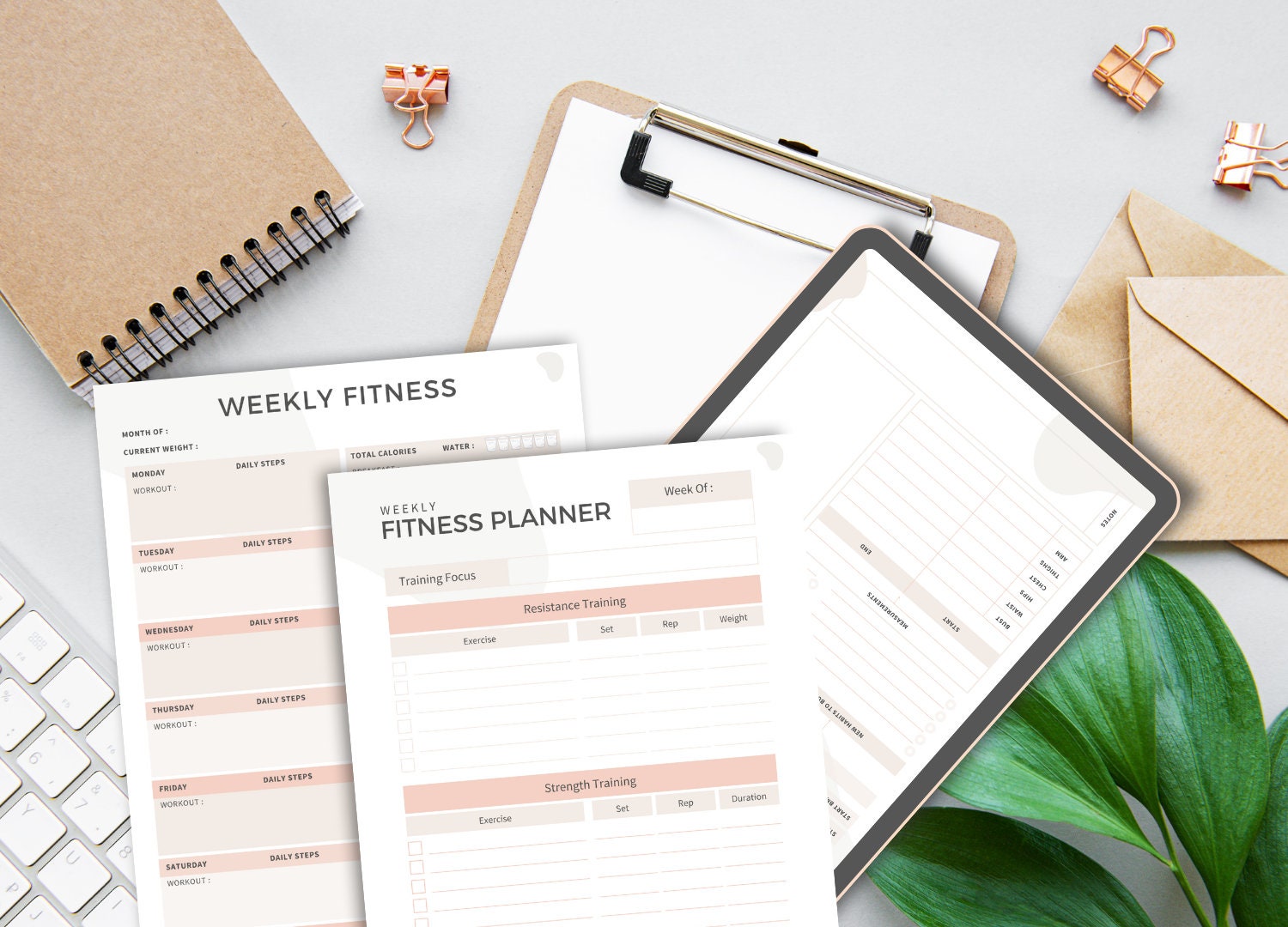 Workout Tracker, Fitness Planner, Workout Log, Weight Loss Tracker ...