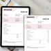 White Simple Services Invoice, Canva Invoice Template, Digital Invoice ...