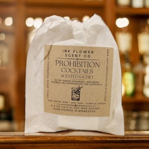 Prohibition Themed Scented Sachet | Soy Wax Sachet | Small Space ...