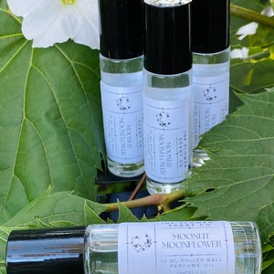 Moonlit Moonflower Rollerball Perfume, Moonflower Gift Ideas, Bergamot ...