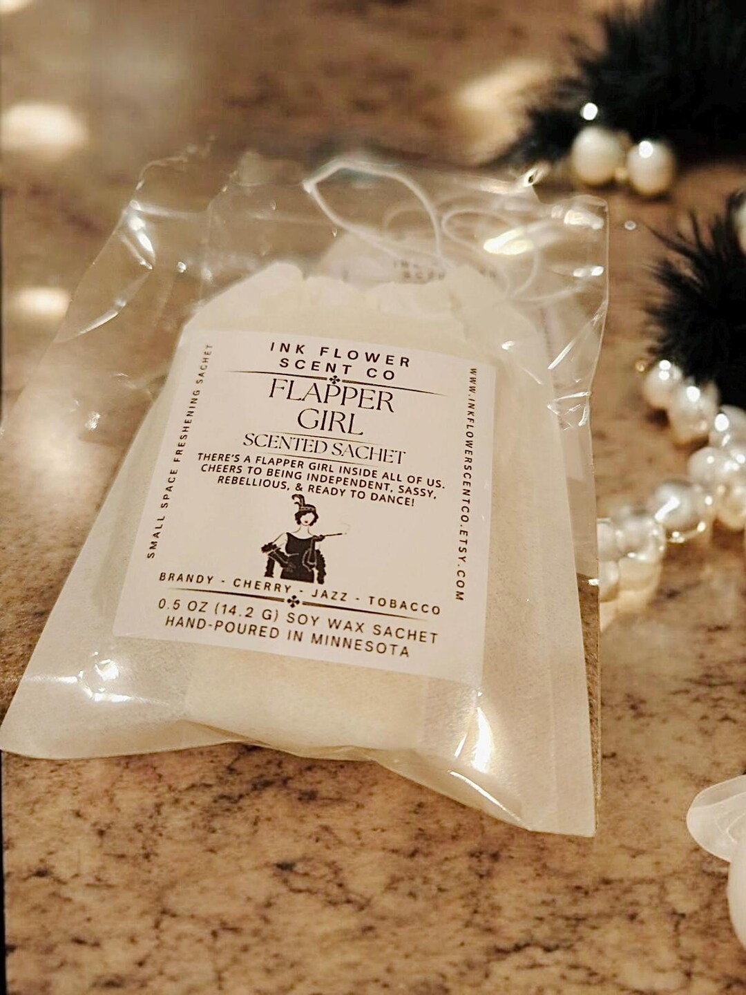 Flapper Girl Scented Soy Wax Sachet | Vintage 1920's-inspired Fragrance ...