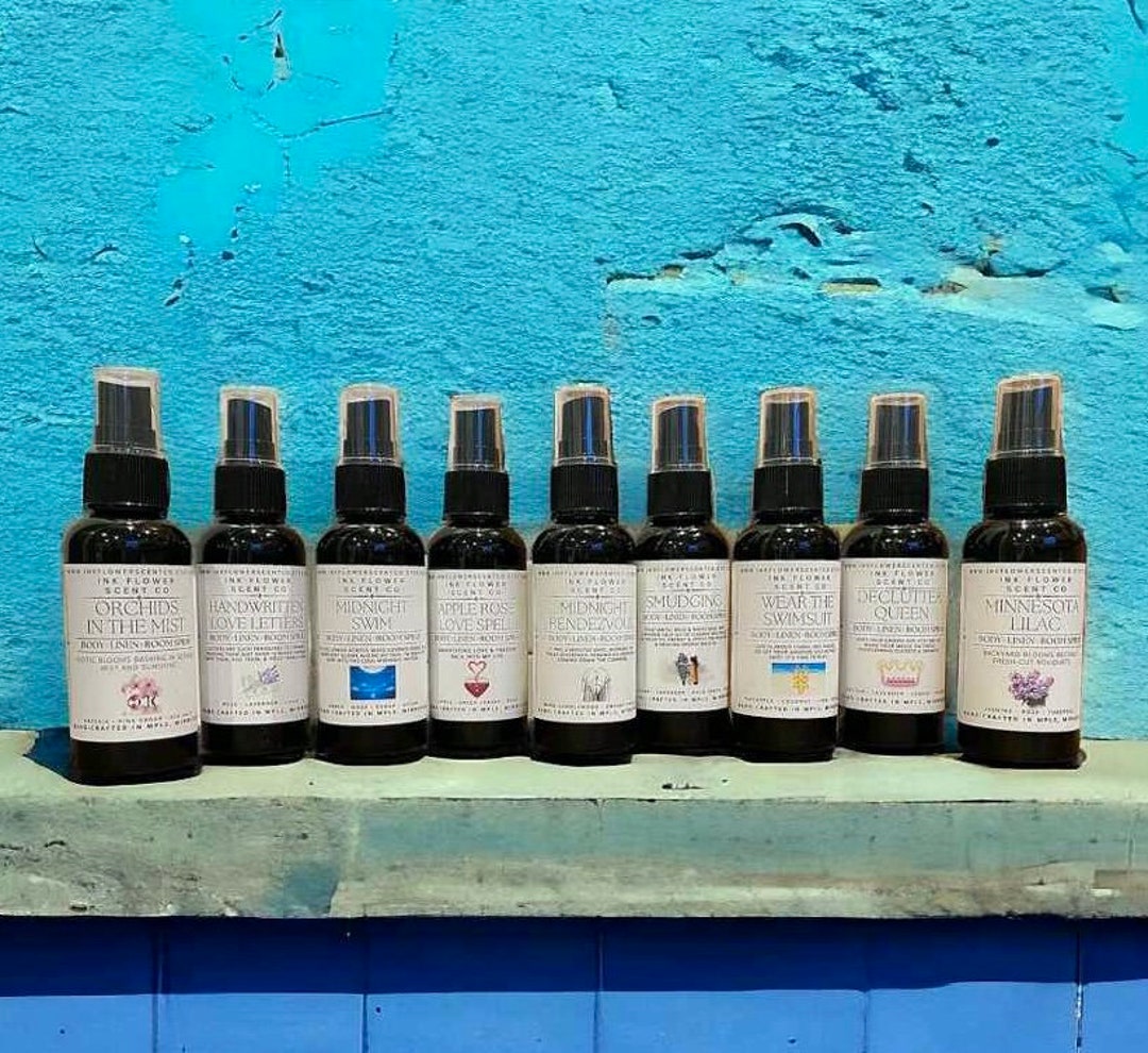 Body, Room, Linen Spray in 2 Oz Bottles, You Pick the Scent Alcohol ...