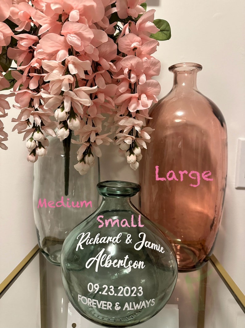 Small Glass Vase Wedding Seating Chart - Etsy