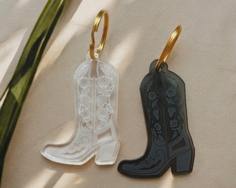 Cowboy Boots Keychain Cowgirl Boot Keychain Bachelorette Bridesmaids ...