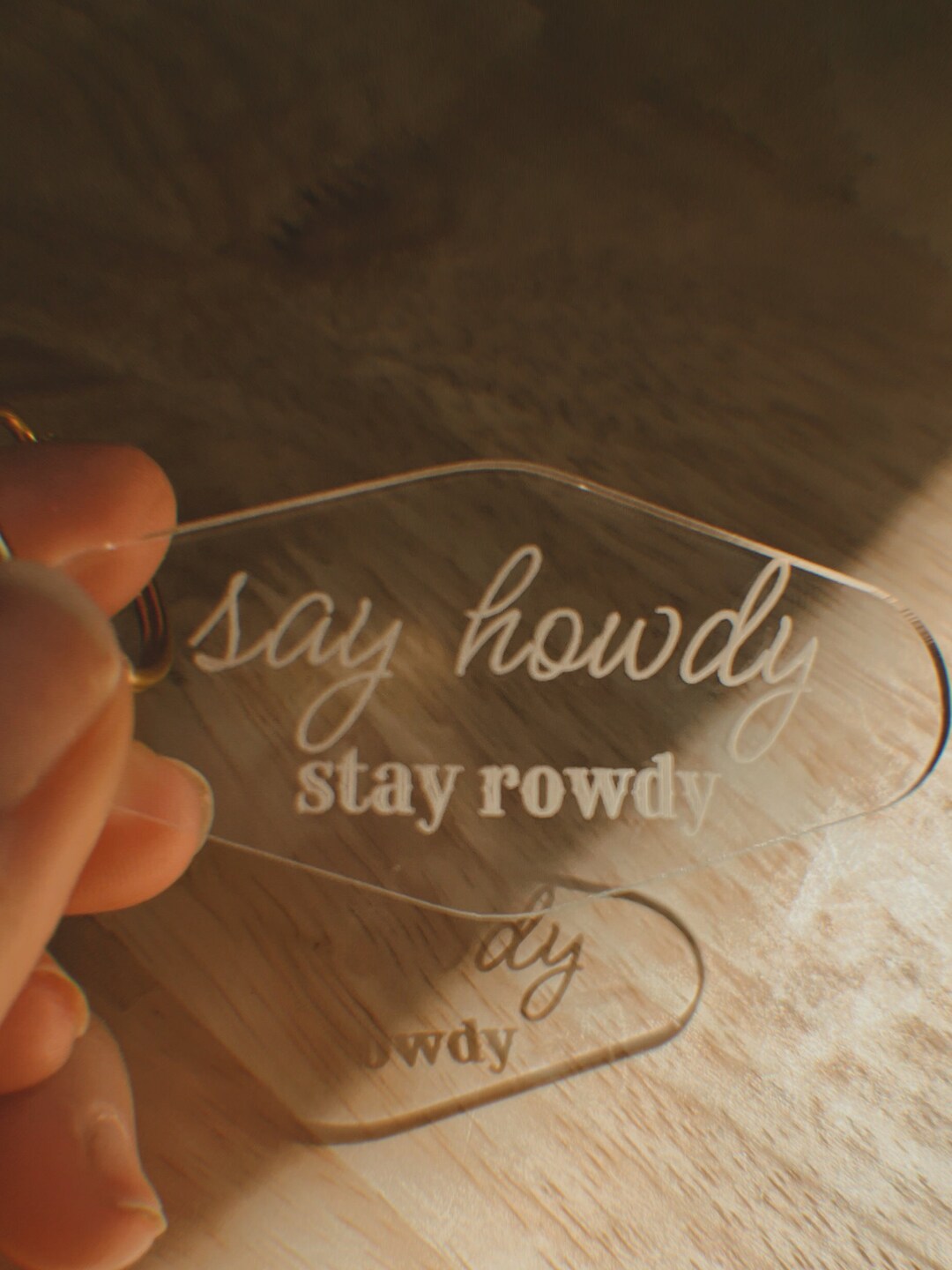 Howdy Rowdy Keychain Country Keychain Bachelorette Gifts Last Hoedown ...