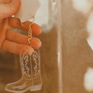 Cowboy Boots Keychain Cowgirl Boot Keychain Bachelorette Bridesmaids ...