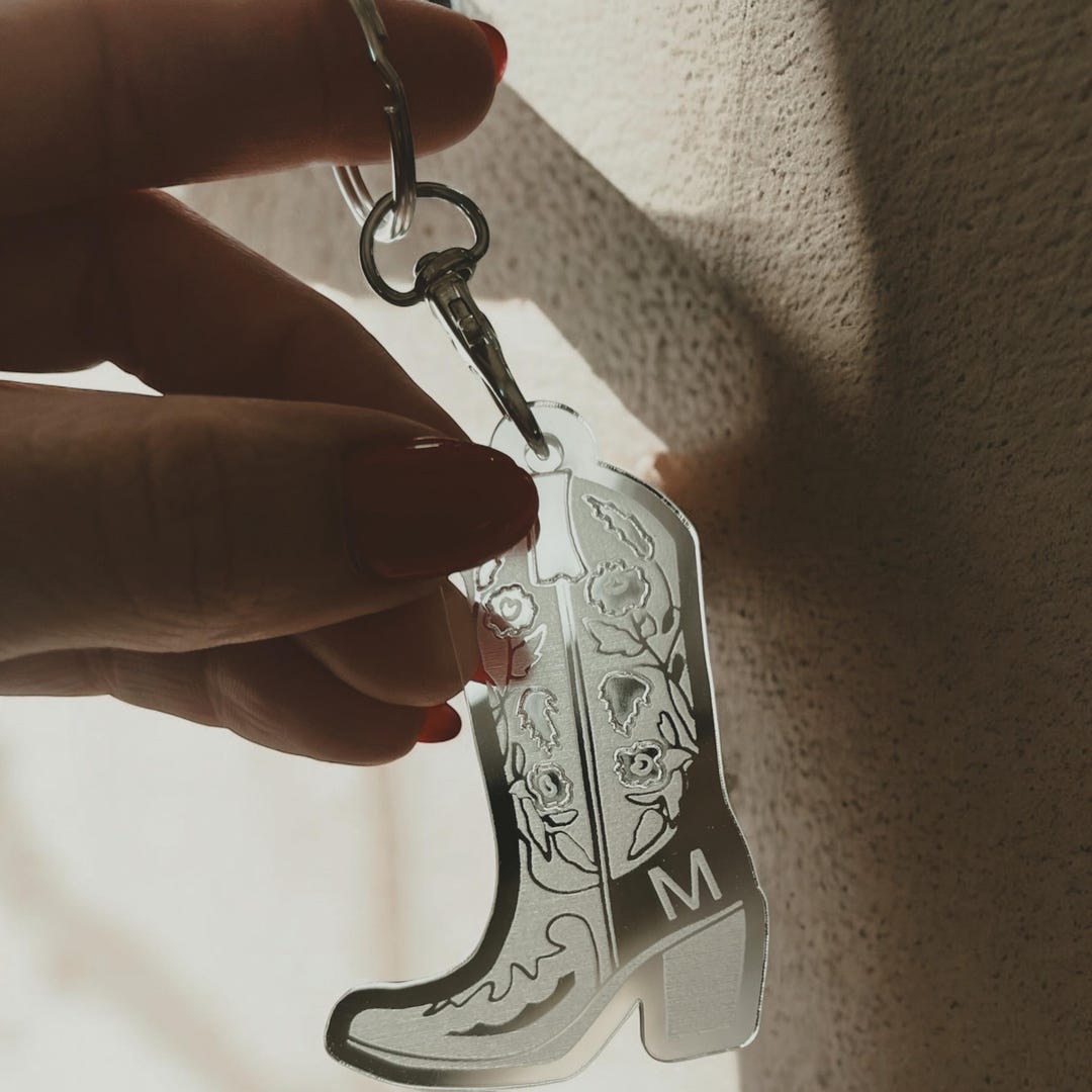 Cowboy Boots Keychain Cowgirl Boot Keychain Bachelorette Bridesmaids ...