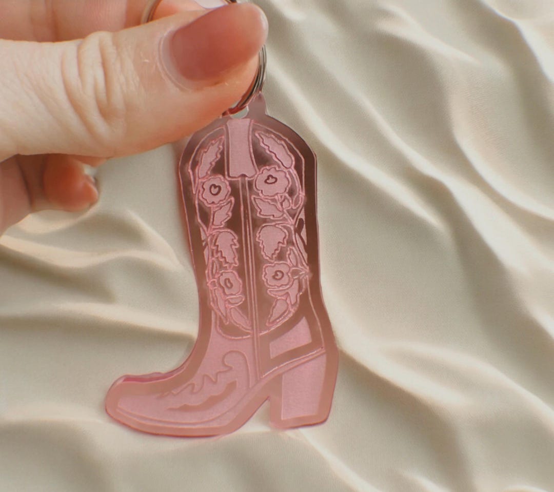 Cowboy Boots Keychain Cowgirl Boot Keychain Bachelorette Bridesmaids ...