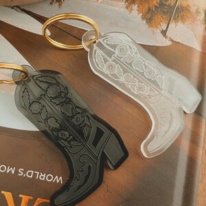 Cowboy Boots Keychain Cowgirl Boot Keychain Bachelorette Bridesmaids ...