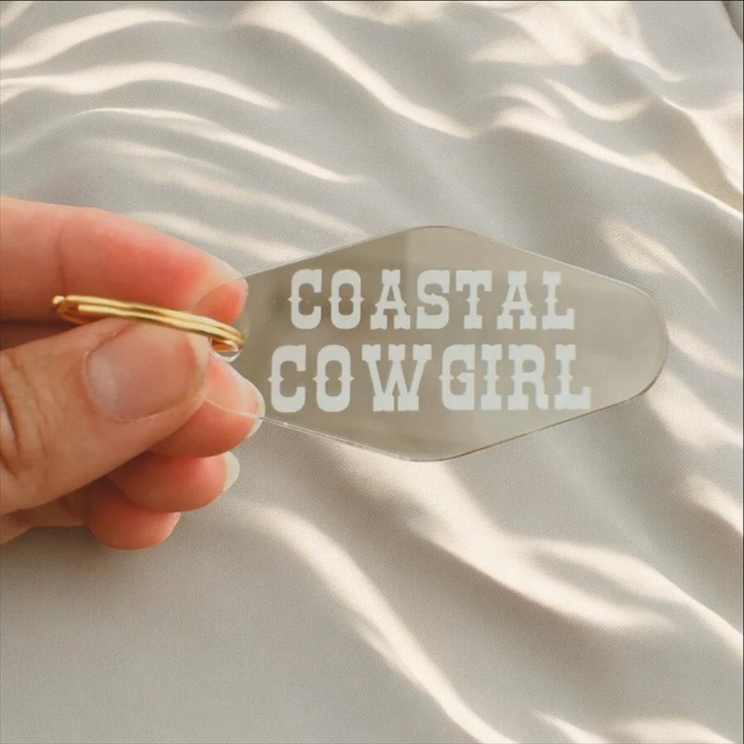 Coastal Cowgirl Keychain Country Keychain Bachelorette Gifts Last ...