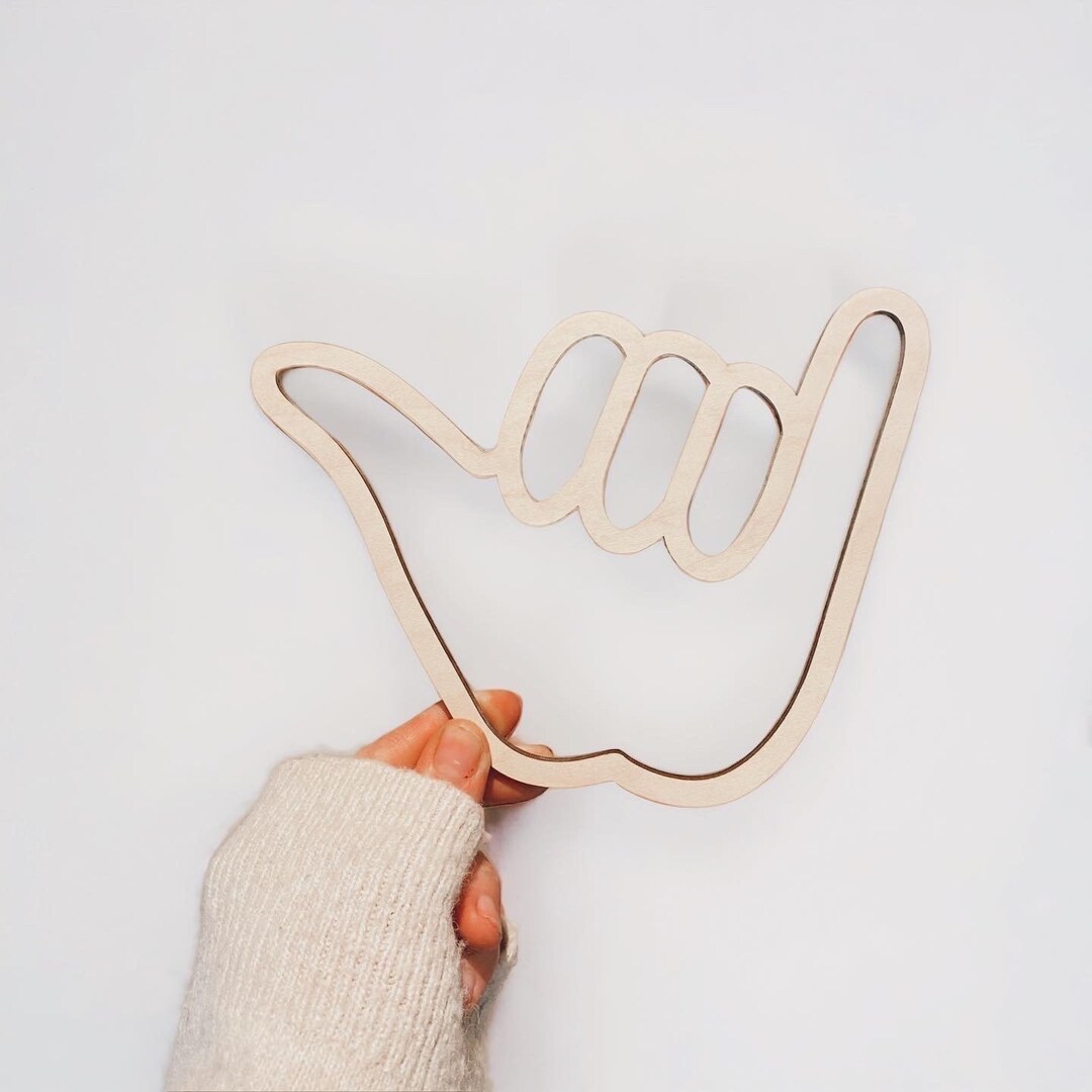 Shaka Hand Sign Surfer Theme Room Beach Kid Room Decor Nautical Theme ...