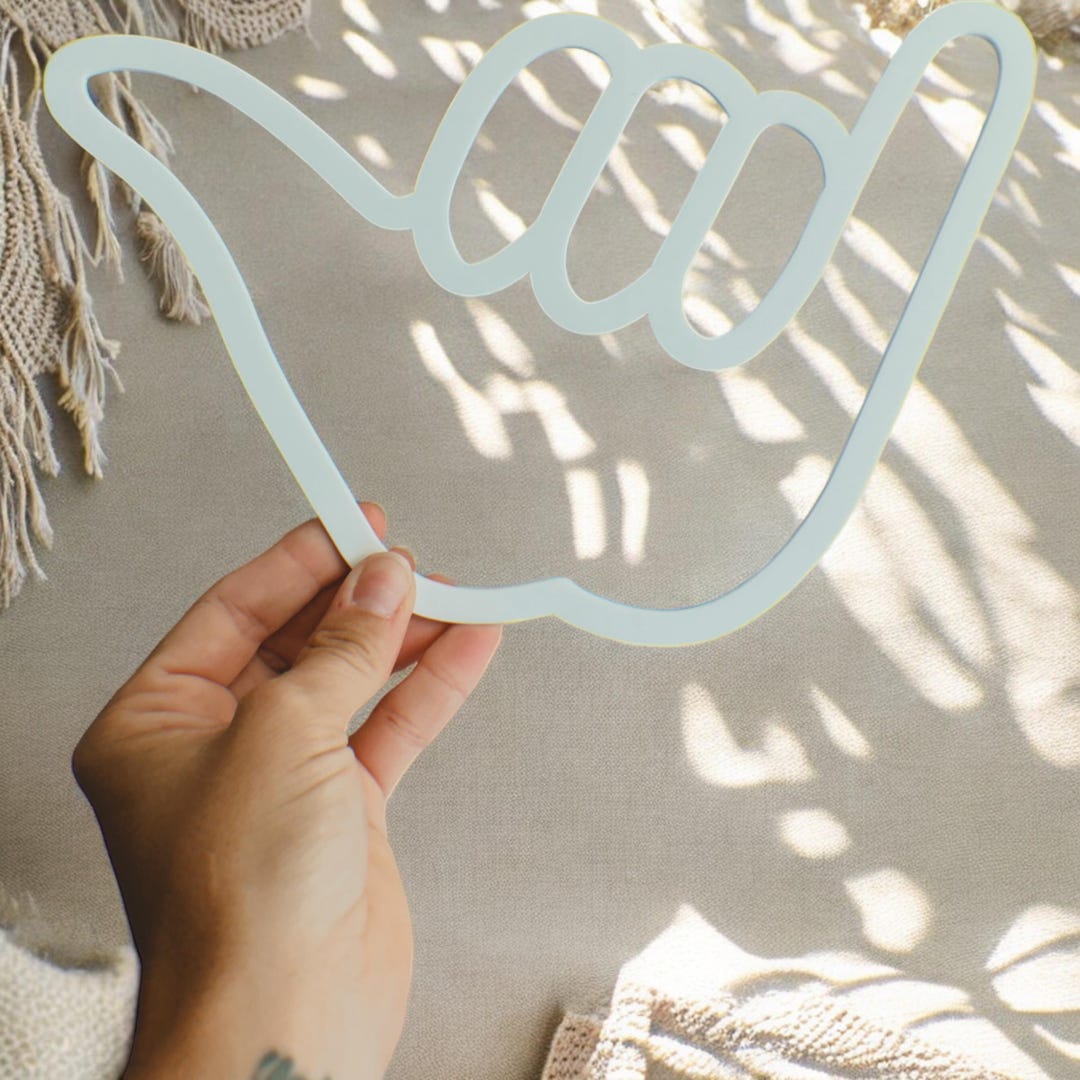 Shaka Hand Sign Surfer Theme Room Beach Kid Room Decor Nautical Theme ...